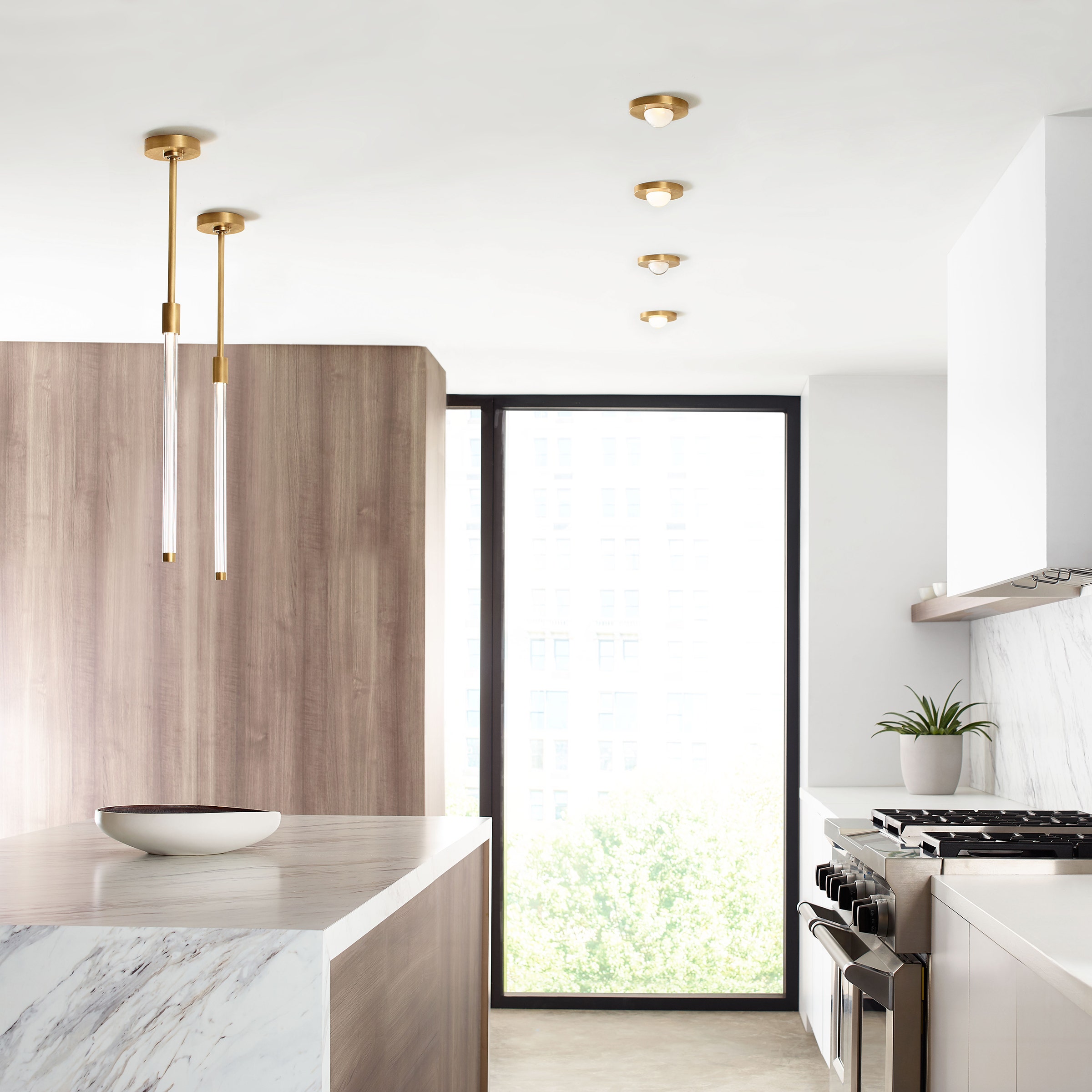 Ebell Mini Flush Mount - 700FMEBL2 | Visual Comfort