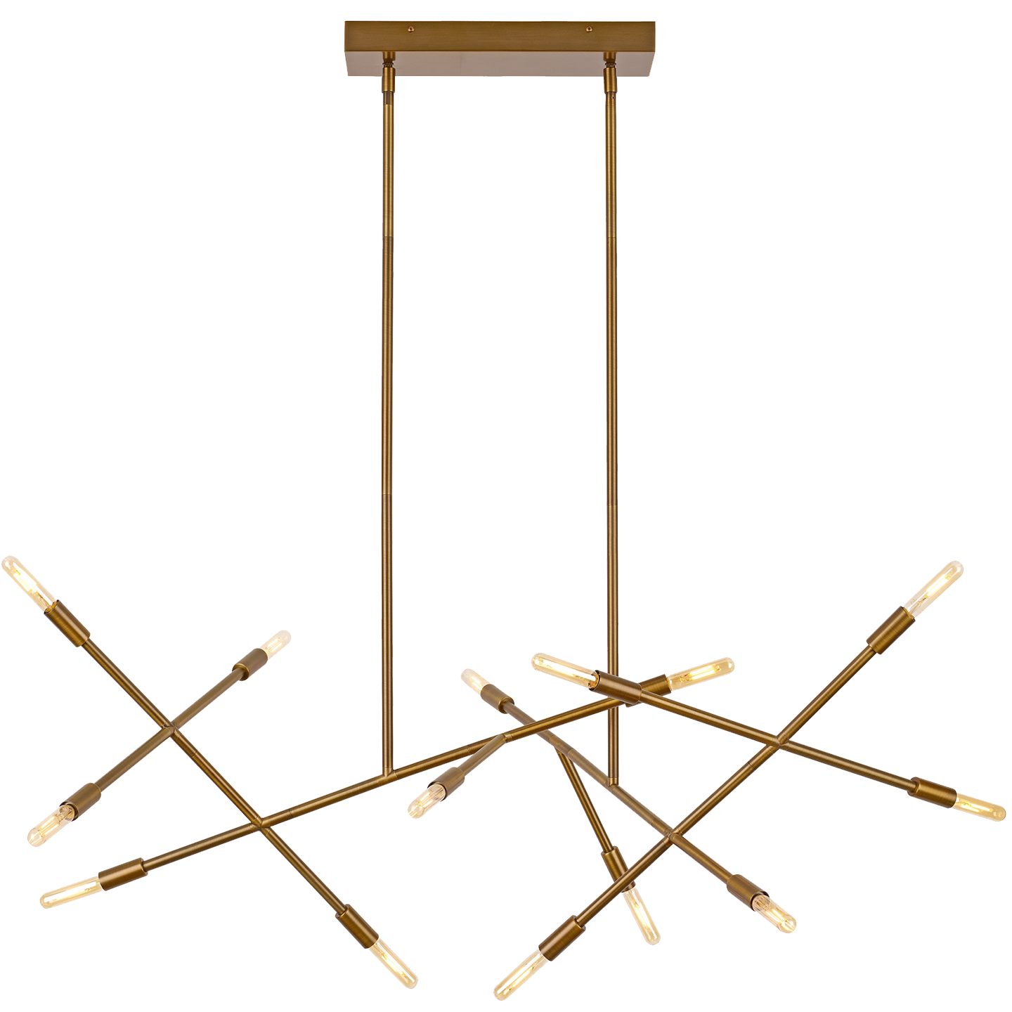 Line Wave 2 Chandelier - 700LSLNV | Visual Comfort