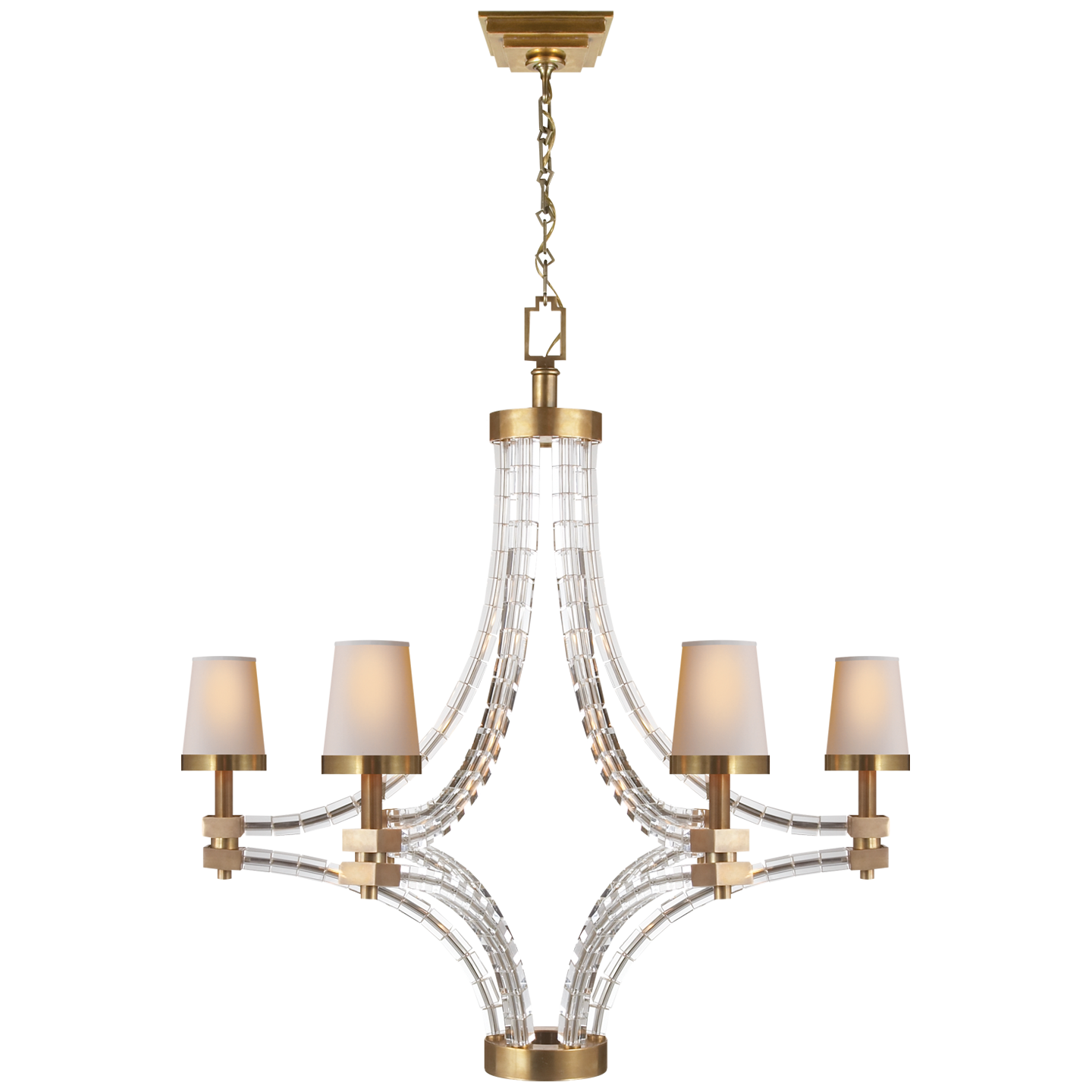 Crystal Cube Large Chandelier - CHC1530 | Visual Comfort