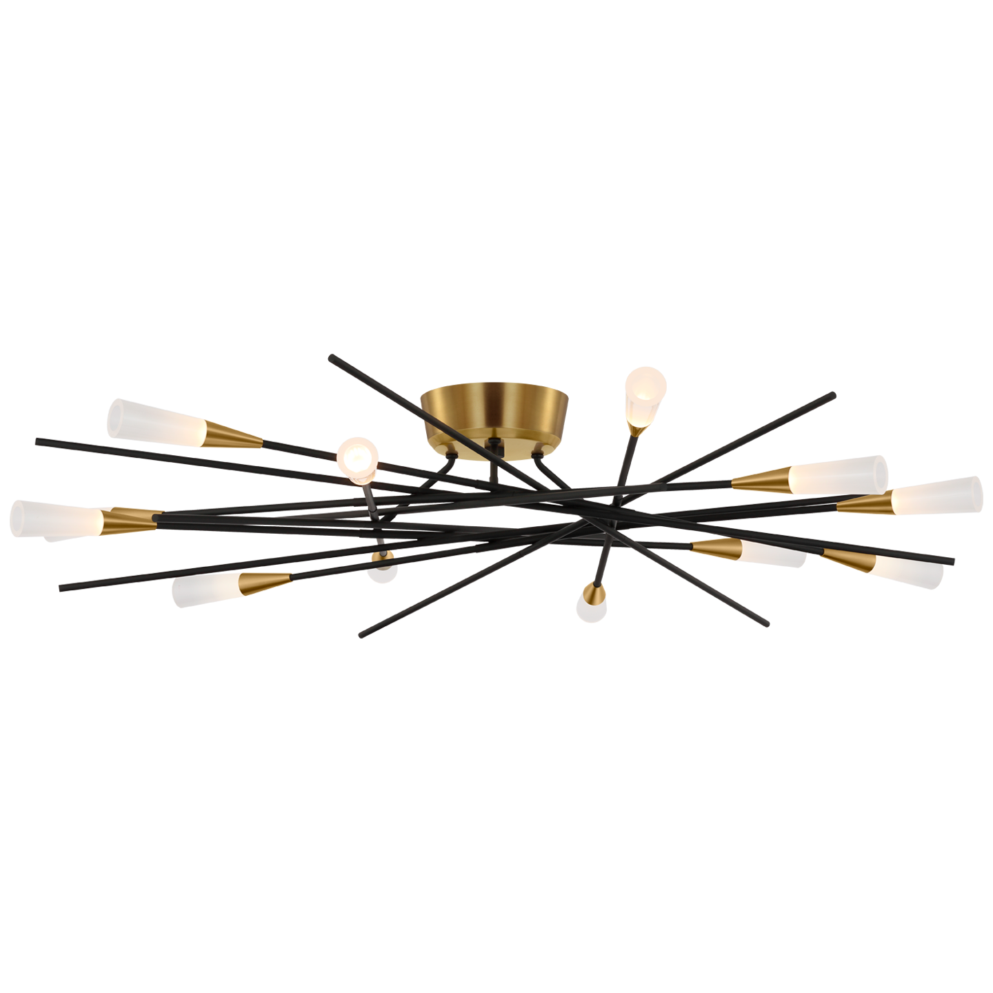 Stellar 40" Radial Semi-Flush Mount - CHC4607 | Visual Comfort