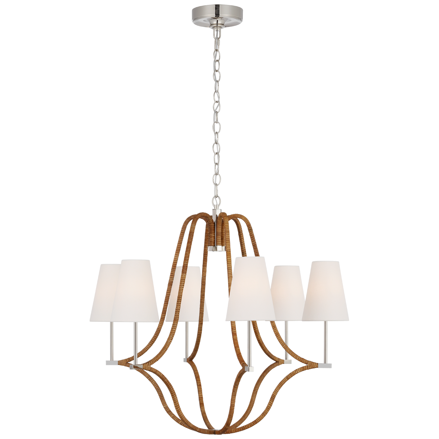Biscayne Large Wrapped Chandelier - EU-CHC5581 | Visual Comfort
