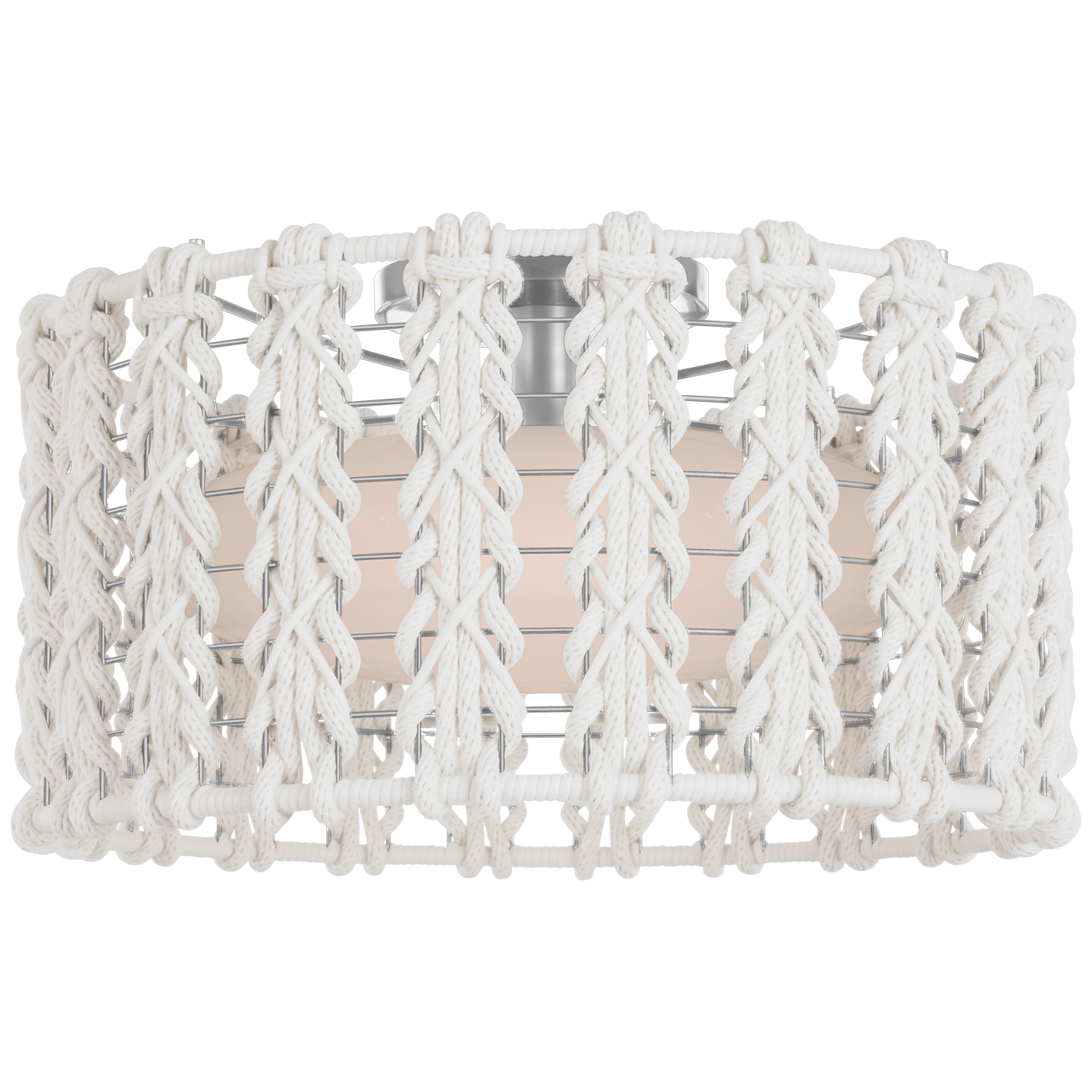 Catania 17" Flush Mount with Braided Rope - FW4030 | Visual Comfort