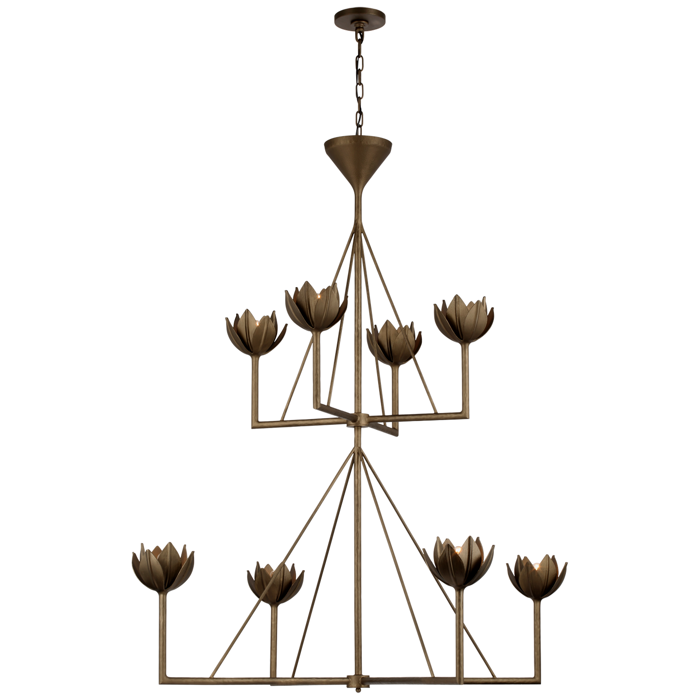 Alberto Large Two Tier Chandelier (Open Box) - JN5006-OB | Visual Comfort