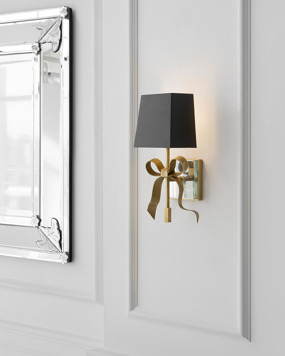 Ellery Gros-Grain Bow Small Sconce - KS2008 | Visual Comfort