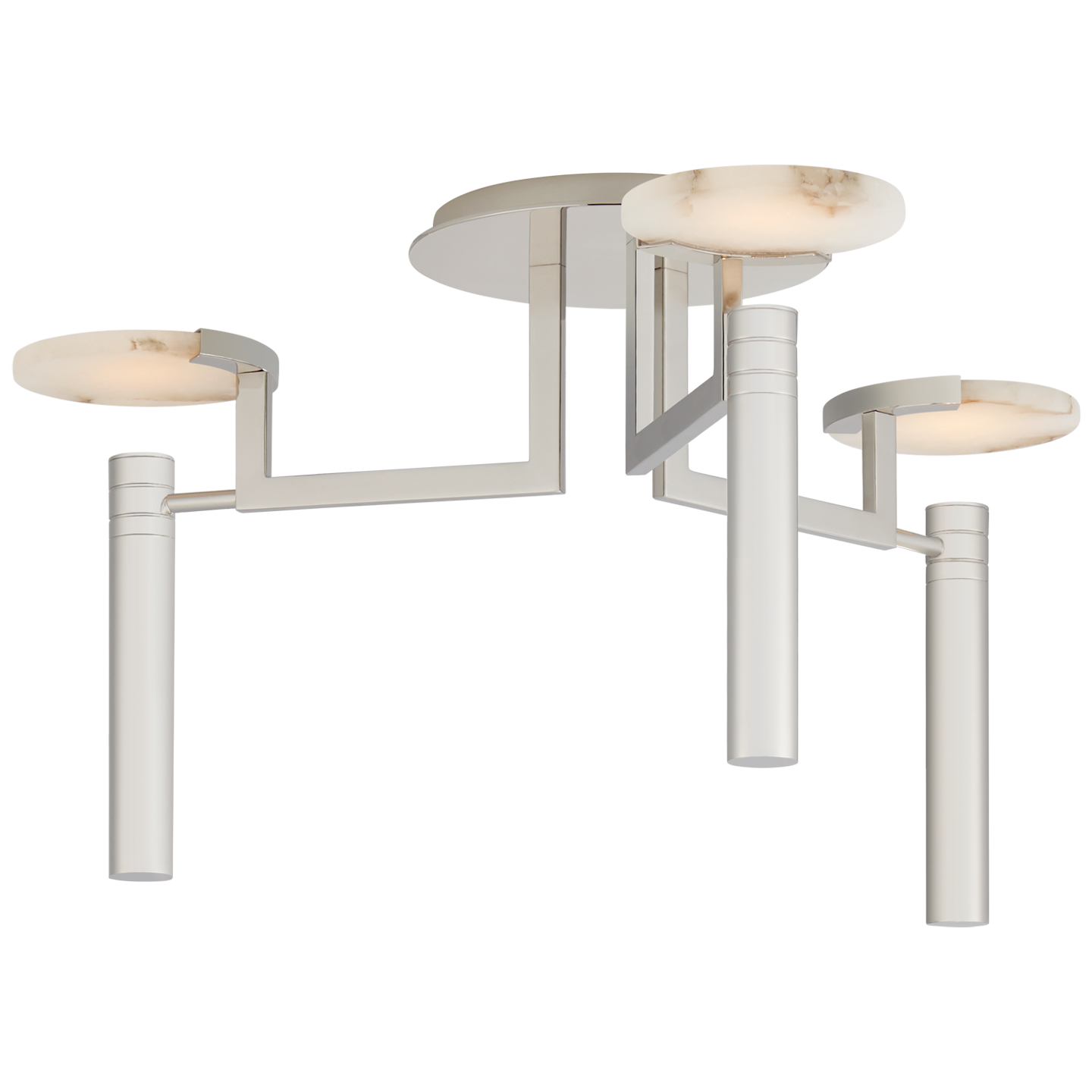 Melange Large Floating Disc Semi-Flush Chandelier - KW4015 | Visual Comfort