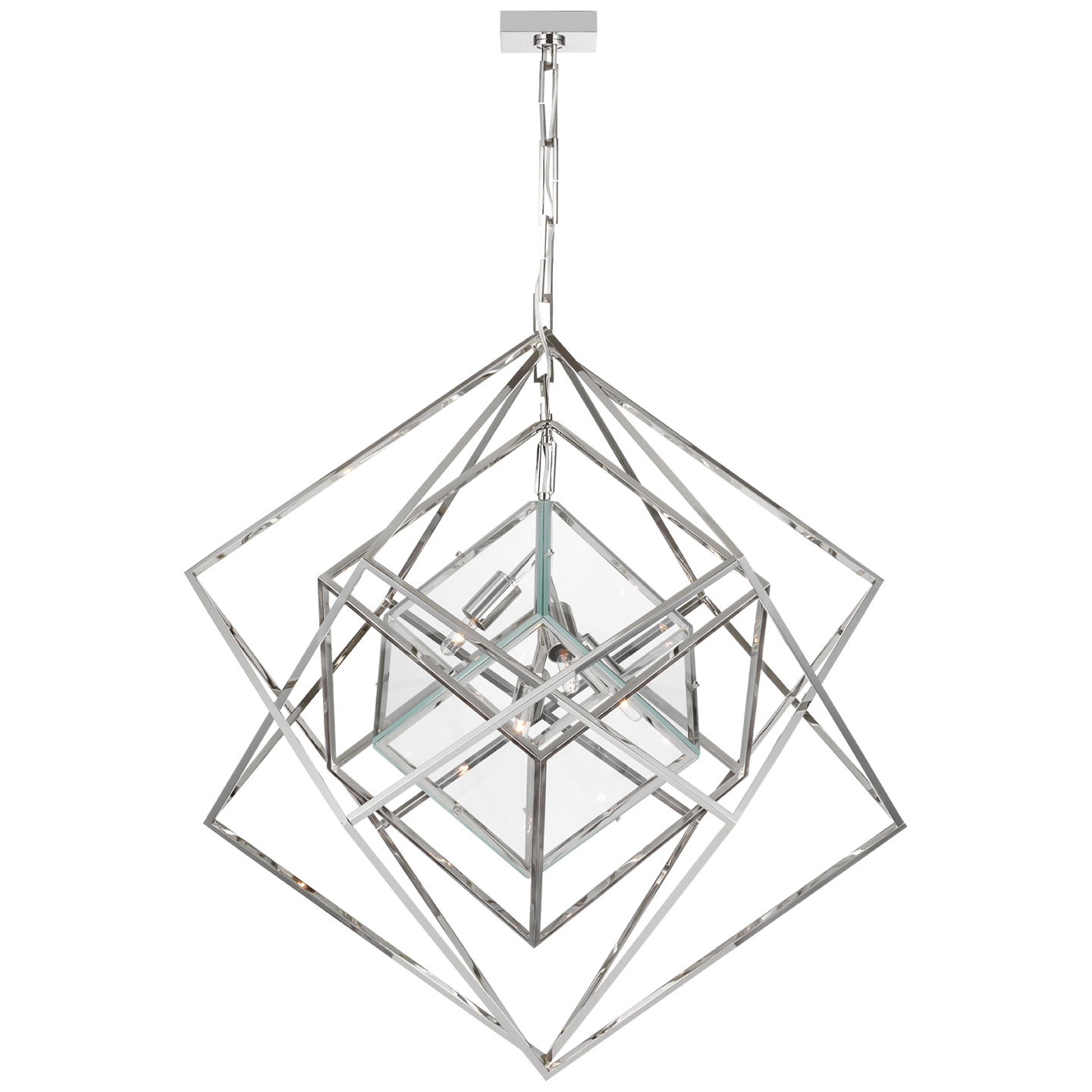 Cubist Medium Chandelier (Open Box) - KW5021-OB | Visual Comfort