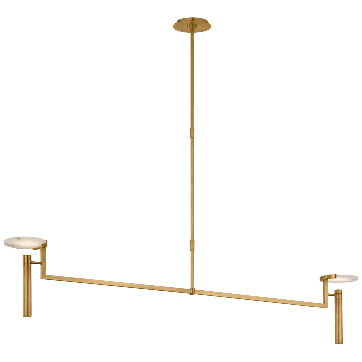 Melange Extra Large Floating Disc Linear Chandelier - KW5605 | Visual ...