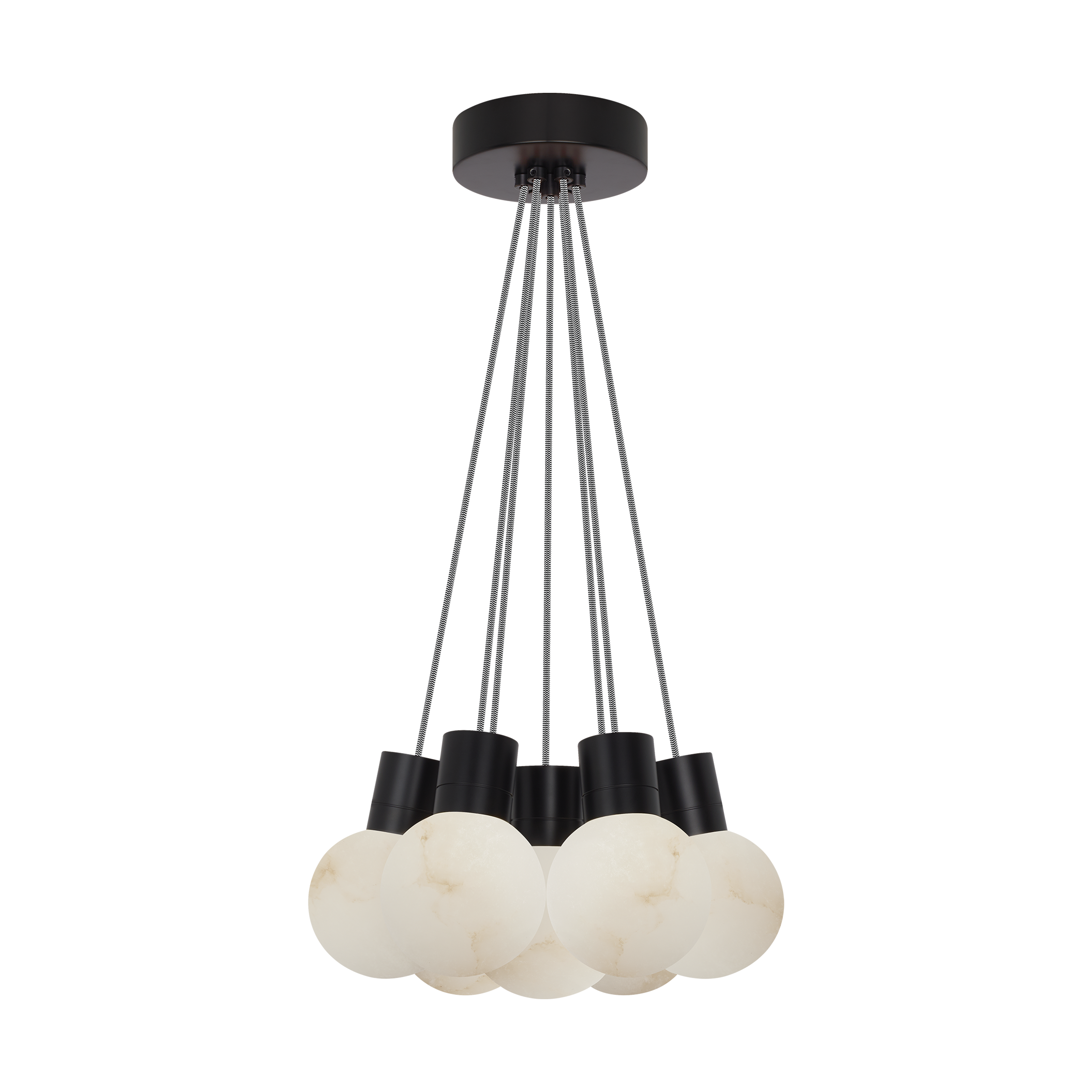 Mina Alabaster 7-Light Chandelier - SLCH543 | Visual Comfort