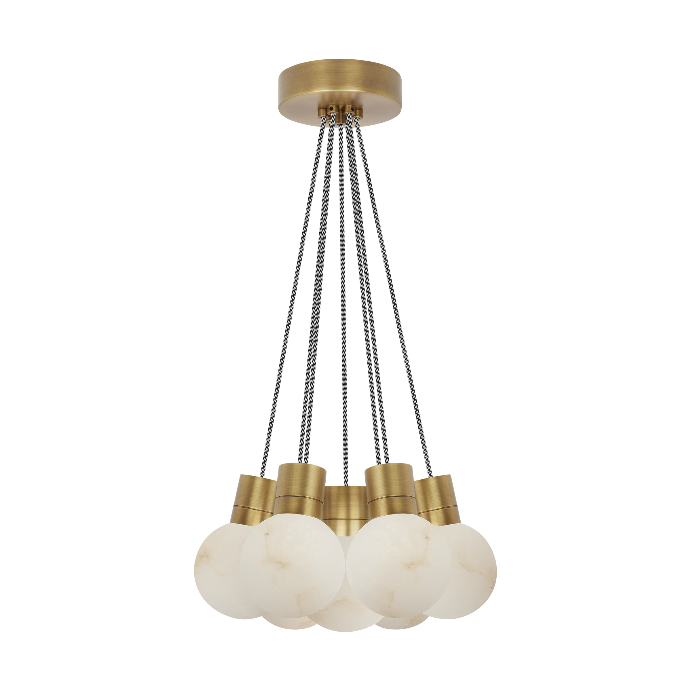 Mina Alabaster 7-Light Chandelier - SLCH543 | Visual Comfort