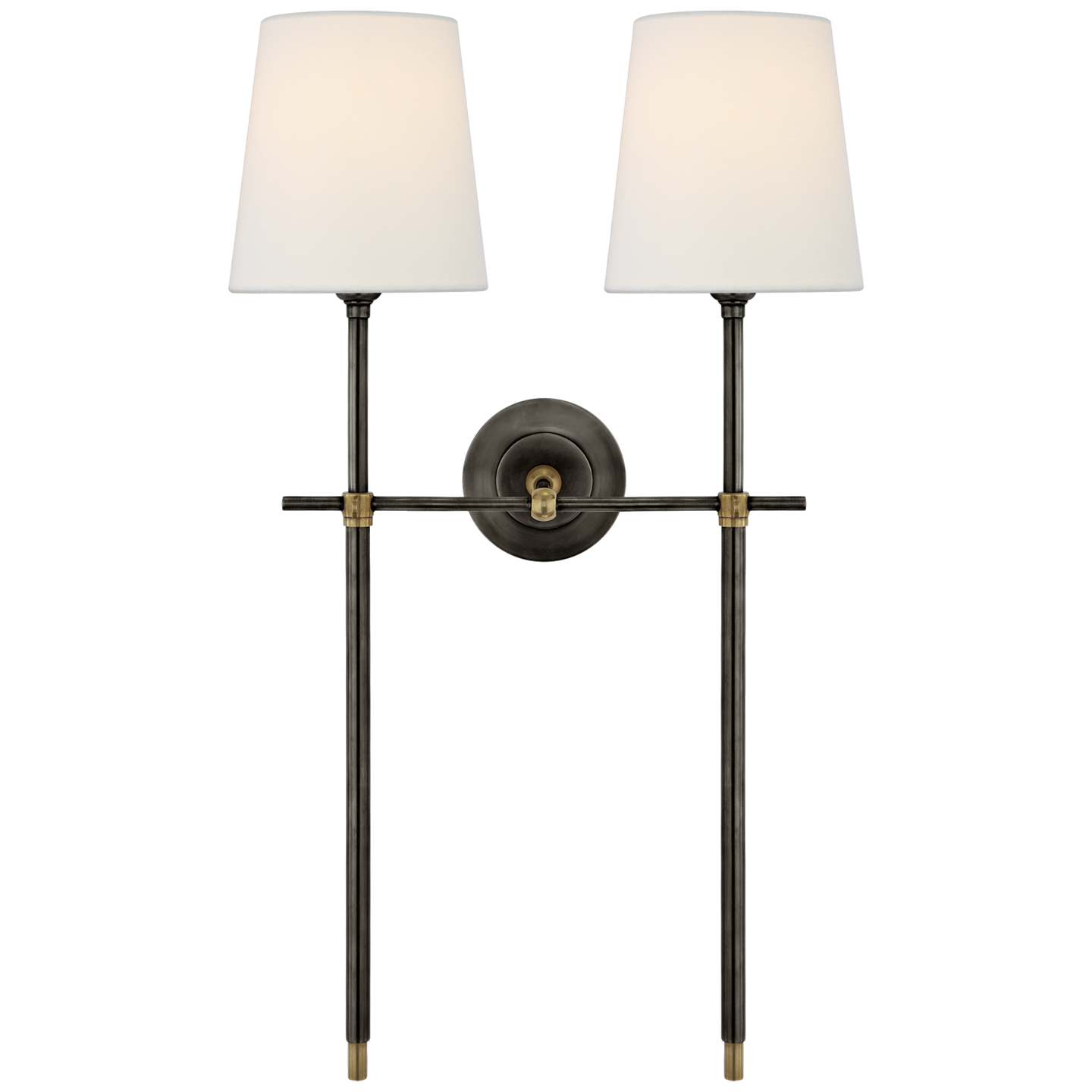Bryant Large Double Tail Sconce (Open Box) - TOB2025-OB | Visual Comfort