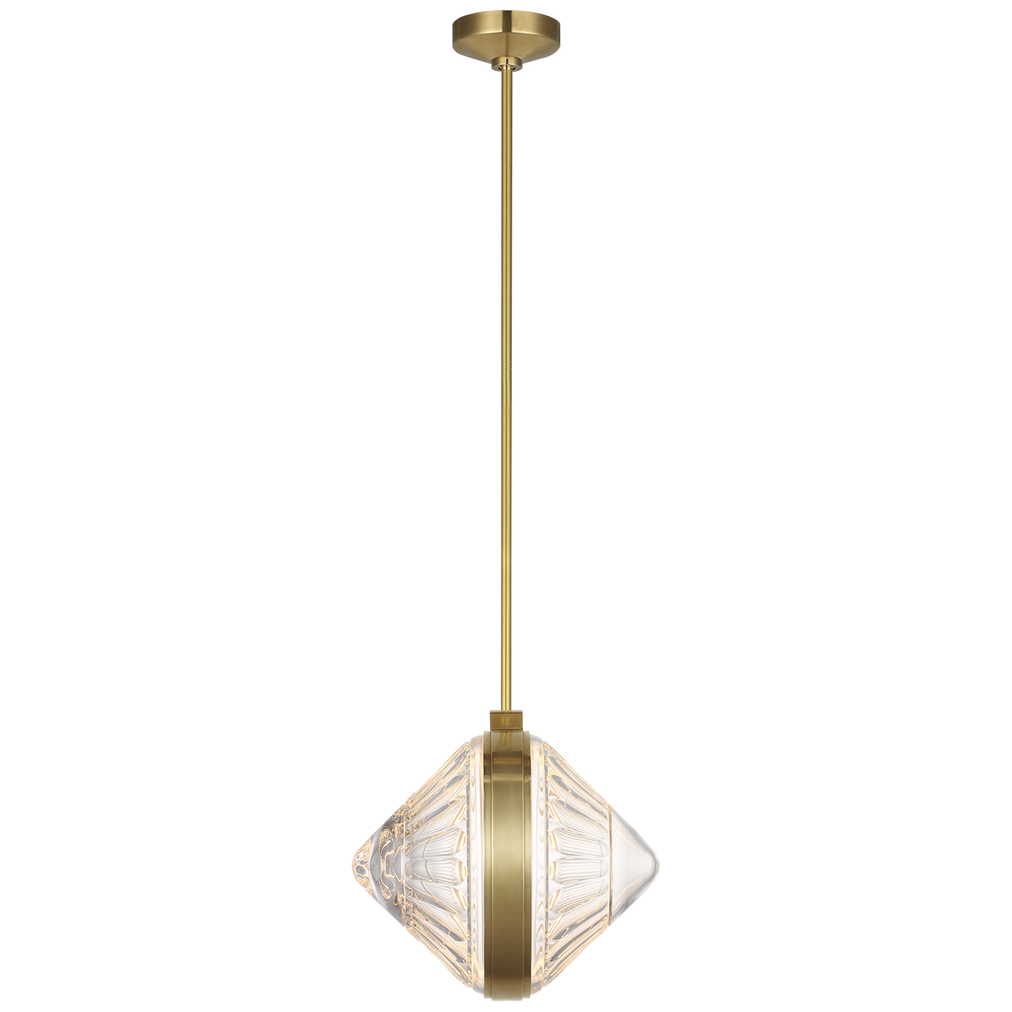 Copper Coast 15" Olive Cut Pendant - EU-WF5007 | Visual Comfort