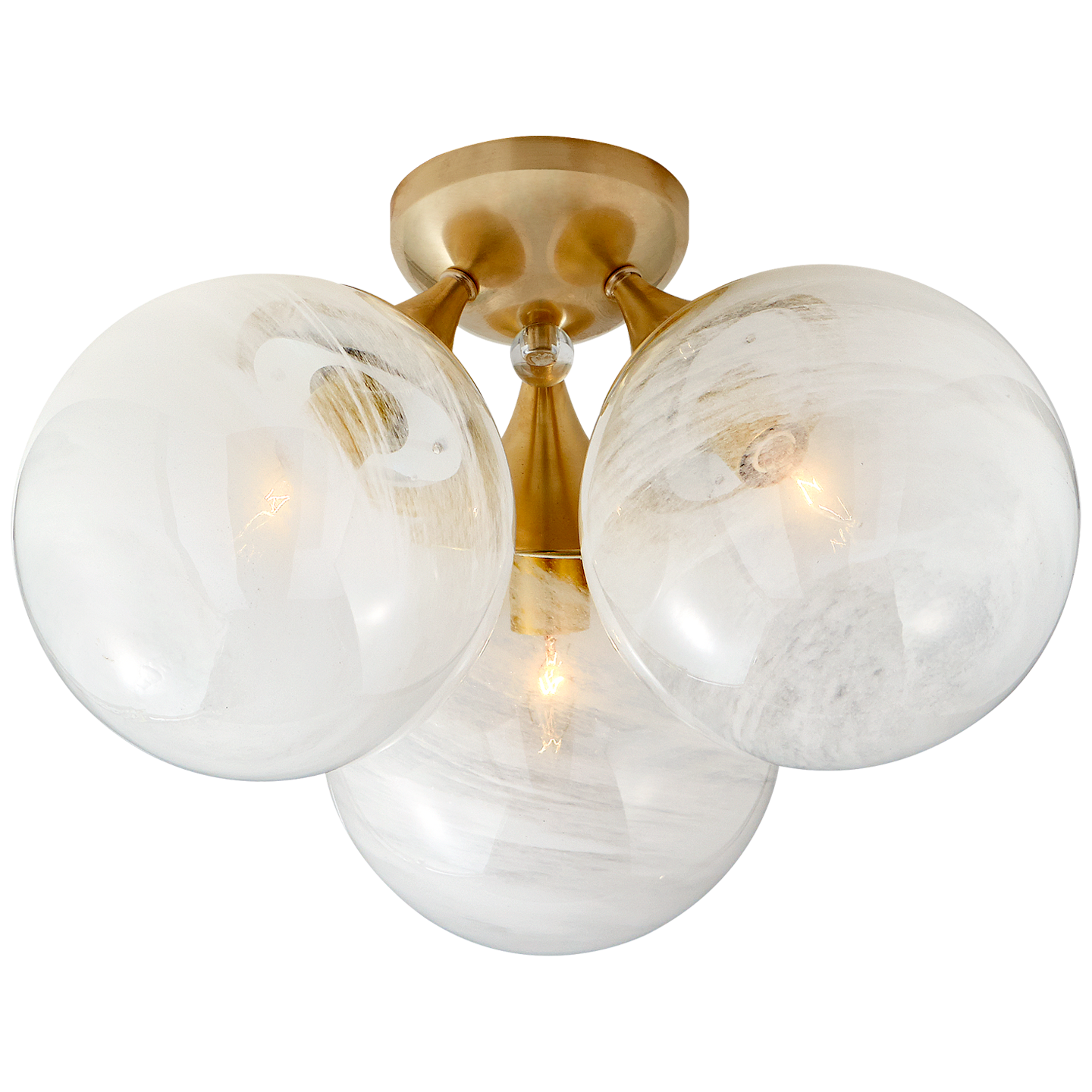 Cristol Large Triple Flush Mount - ARN4401 | Visual Comfort