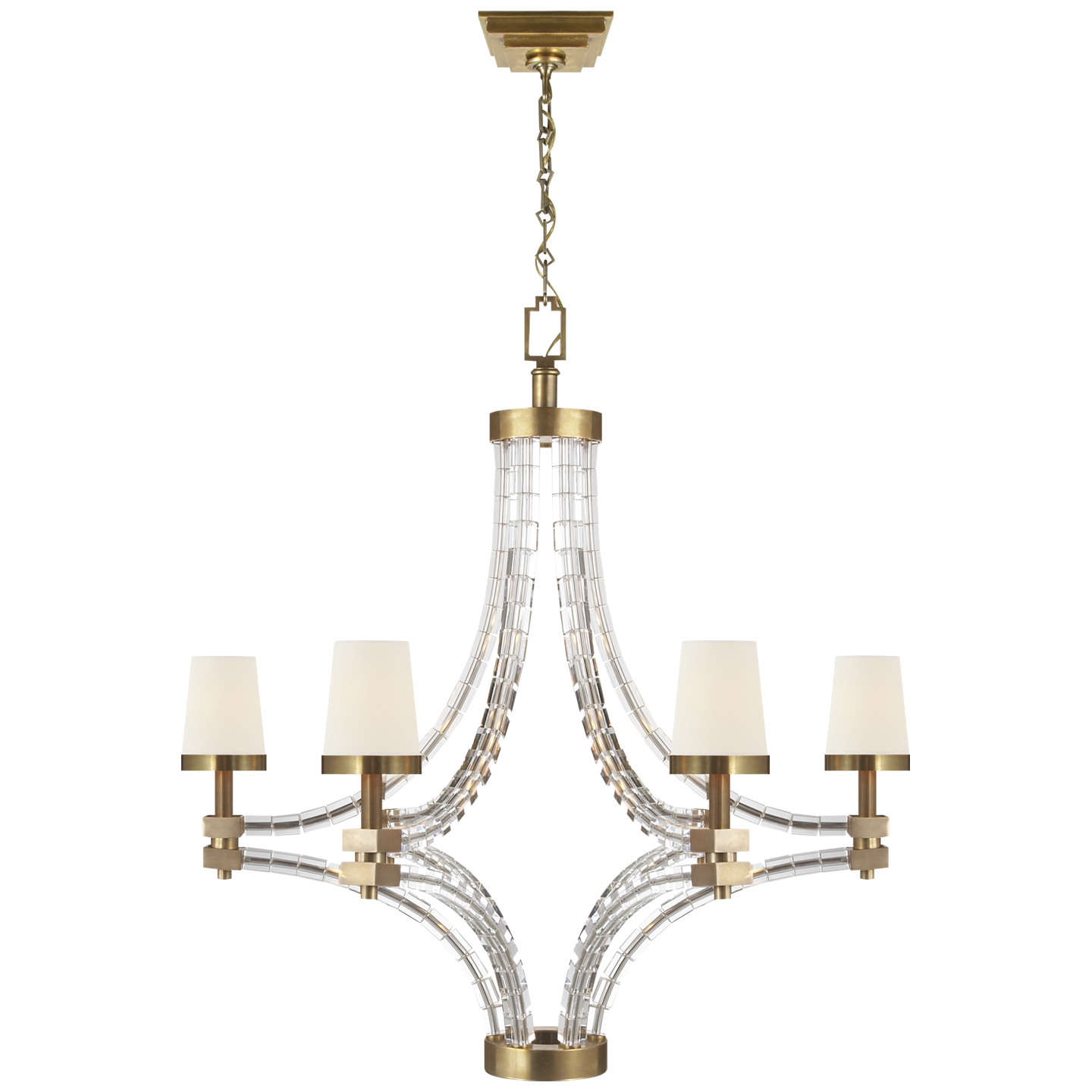 Crystal Cube Large Chandelier - CHC1530 | Visual Comfort