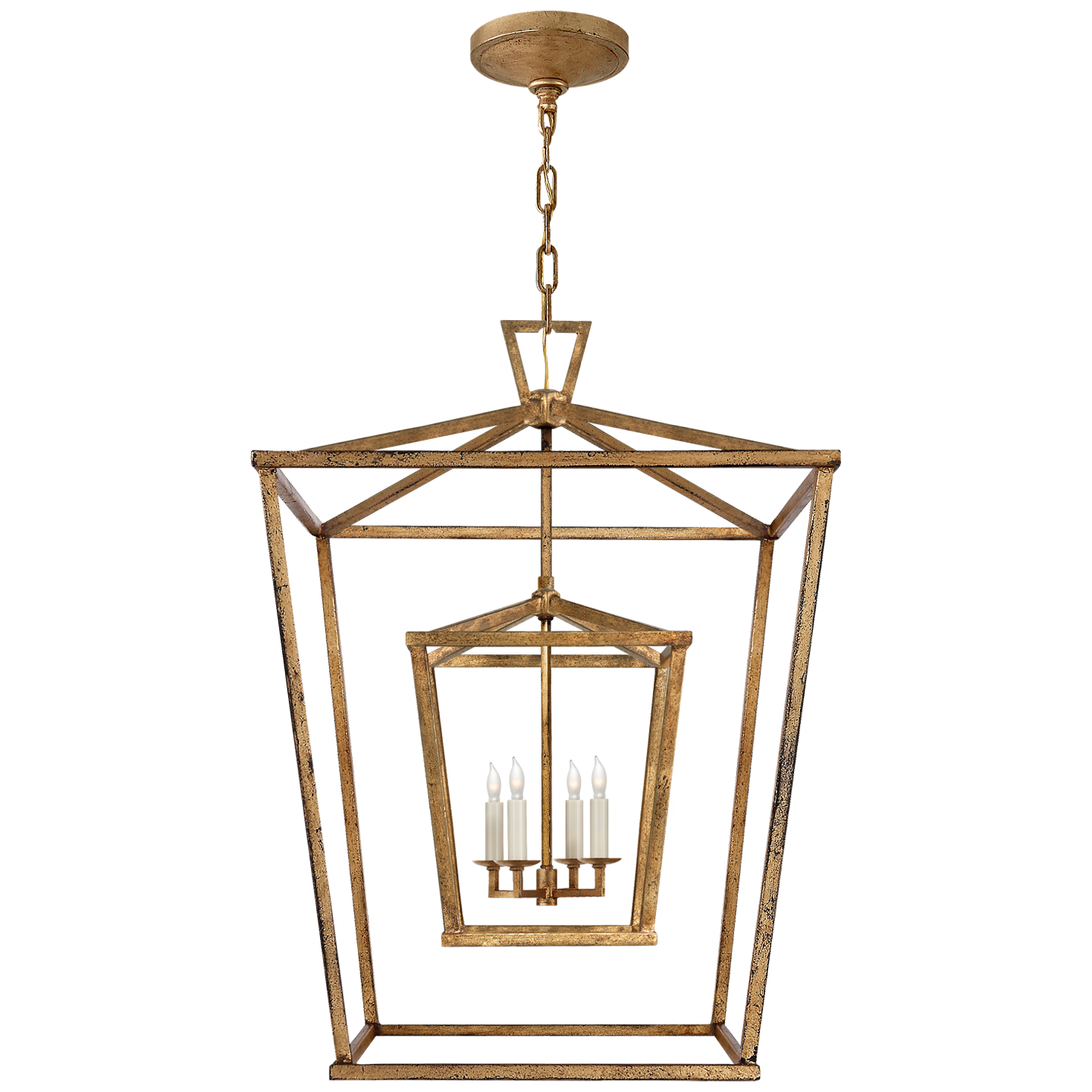 Darlana Large Double Cage Lantern - CHC2179 | Visual Comfort
