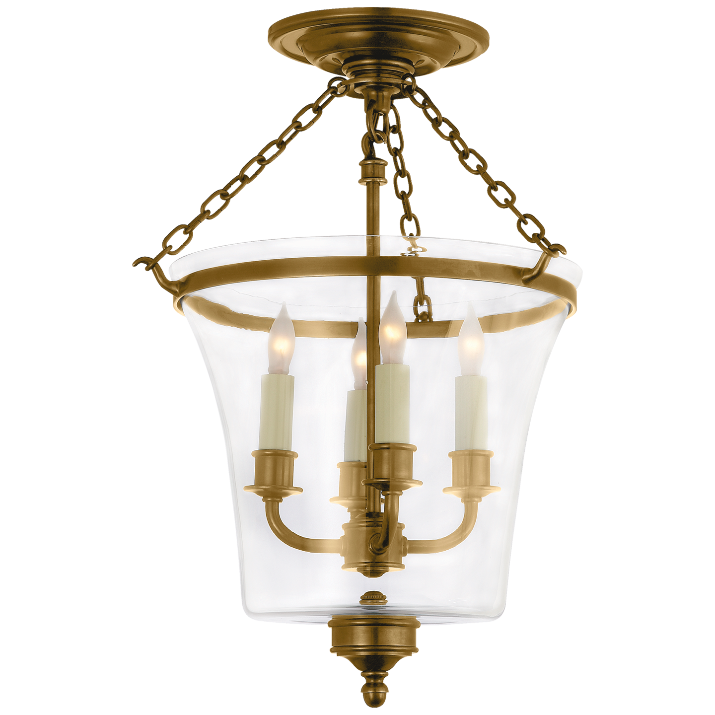 Sussex Semi-Flush Bell Jar Lantern - CHC2209 | Visual Comfort