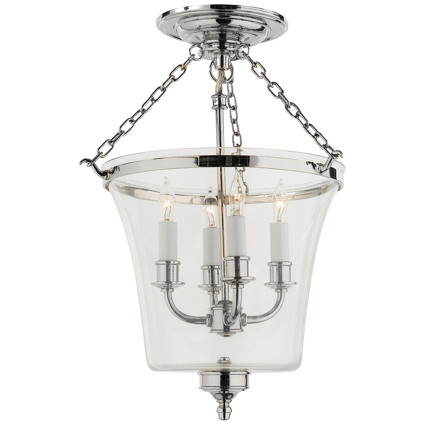 Sussex Semi-Flush Bell Jar Lantern - EU-CHC2209 | Visual Comfort