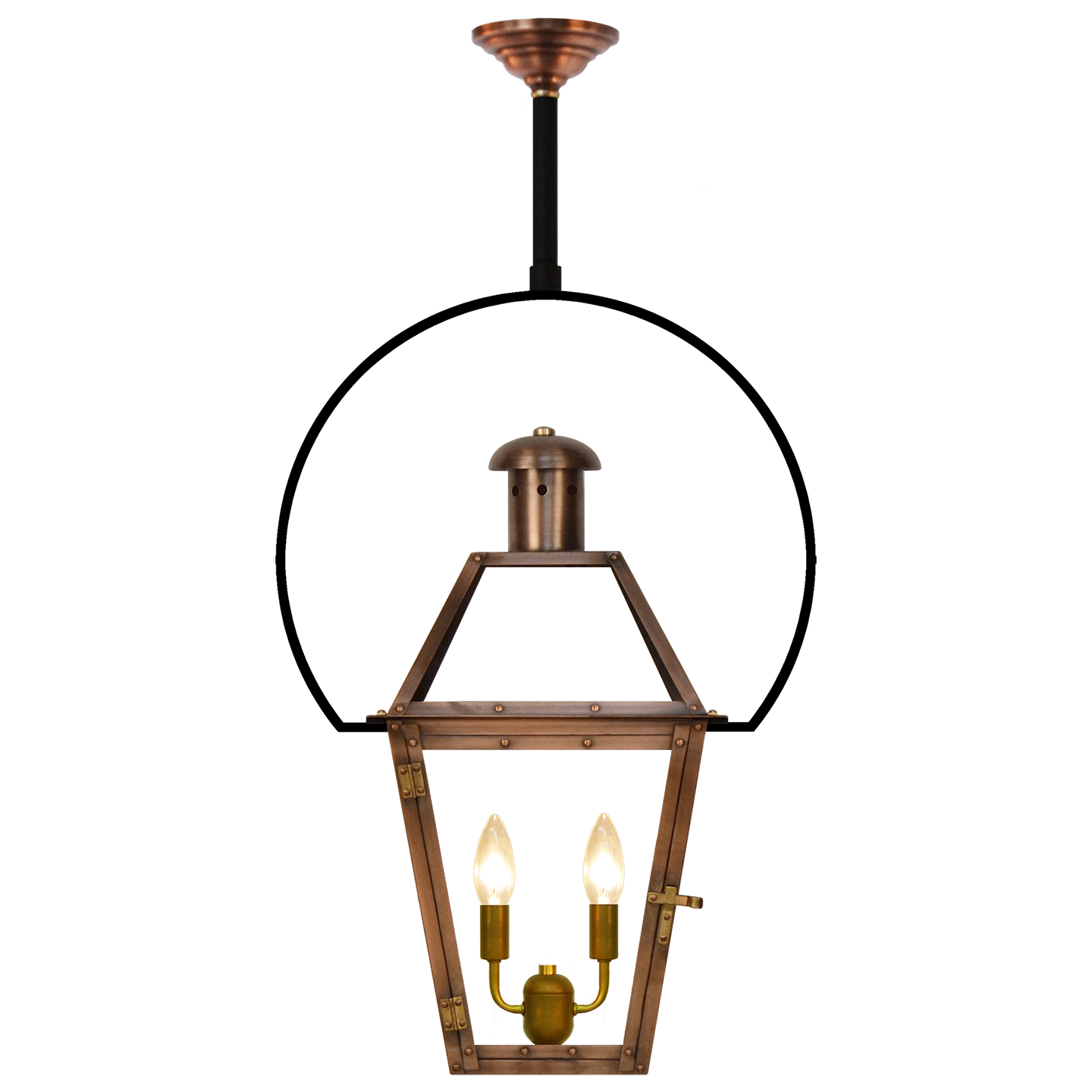 Georgetown 18" Yoke Ceiling Lantern - CSL GT-18 CY | Visual Comfort