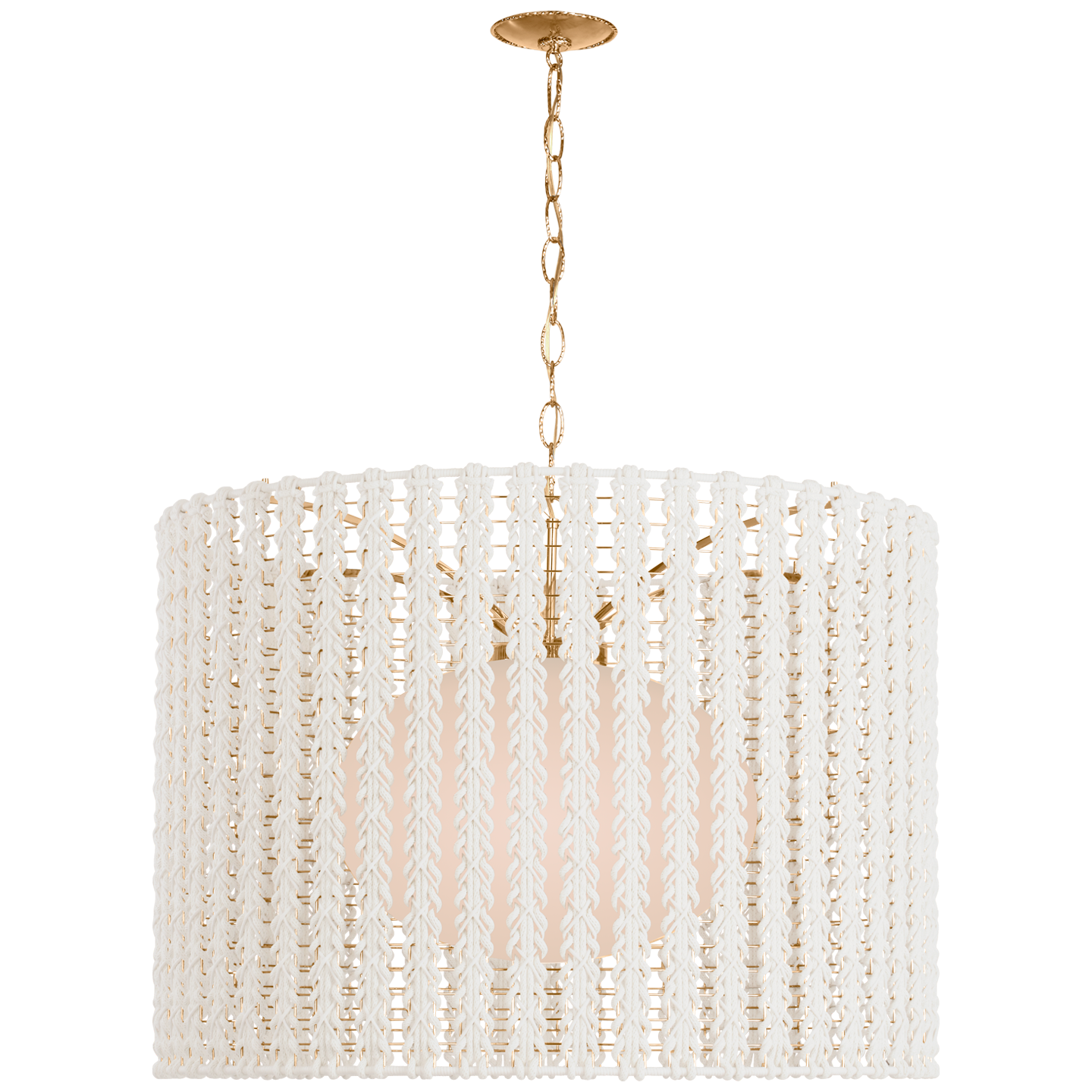 Catania 40" Braided Hanging Shade (Open Box) - FW5032-OB | Visual Comfort