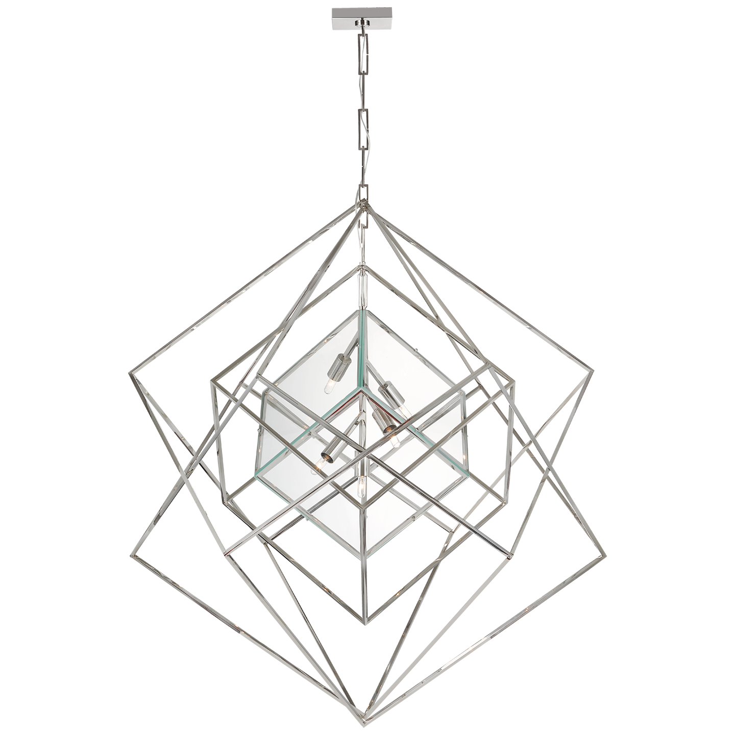 Cubist Large Chandelier - KW5022 | Visual Comfort