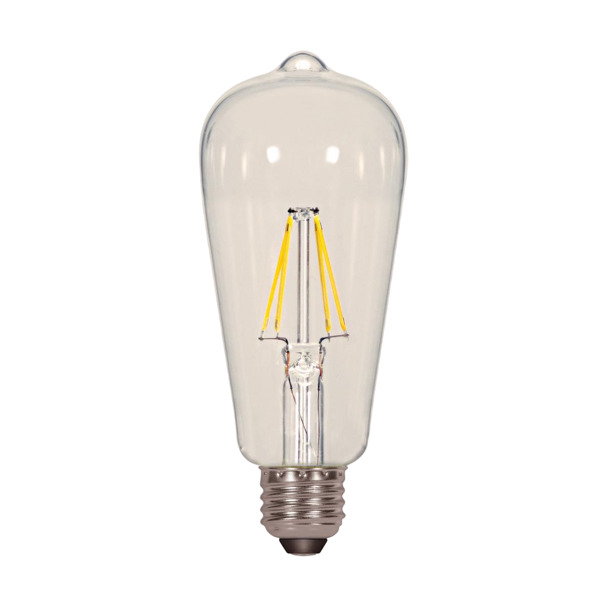 7W ST19 Clear LED Dimmable E26 Medium Base 800lm 3000k 120V - LB 298643 ...