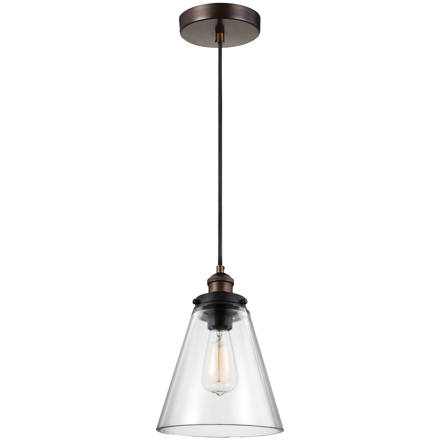 Baskin Cone Pendant - P1347 | Visual Comfort