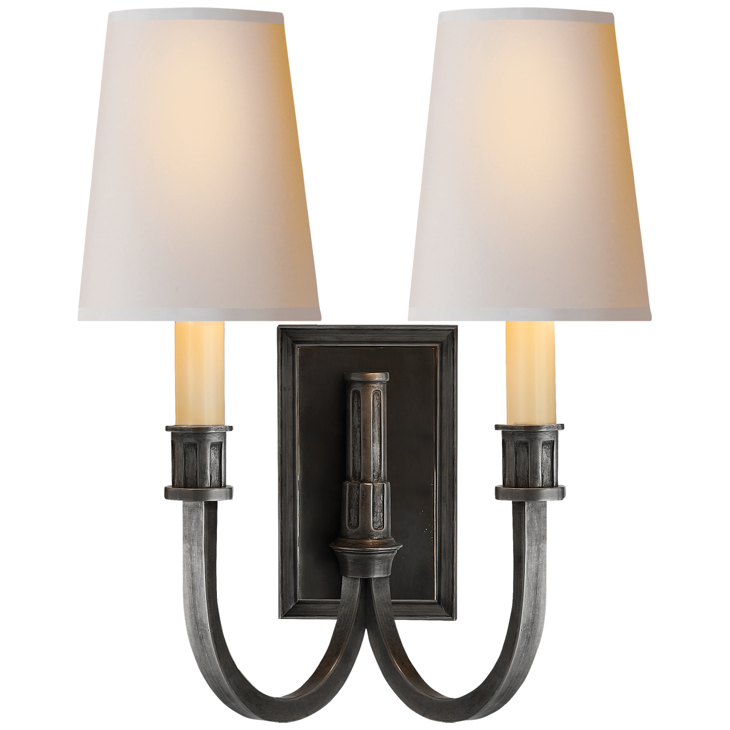 Modern Library Double Sconce - TOB2328 | Visual Comfort