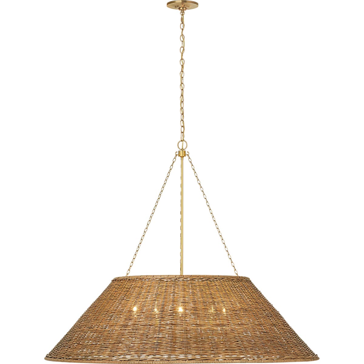 Corinne 44" Woven Hanging Shade - MF5038 | Visual Comfort